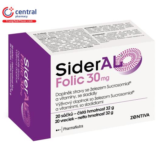 [CHÍNH HÃNG] Thuốc Sideral Folic - dưỡng chất bổ máu cho bà bầu
