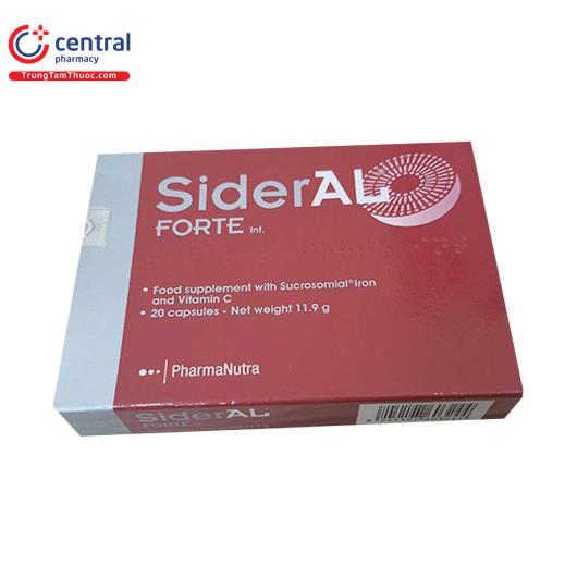 [CHÍNH HÃNG] Thuốc SiderAL Forte Int bổ sung sắt, hỗ trợ tạo máu