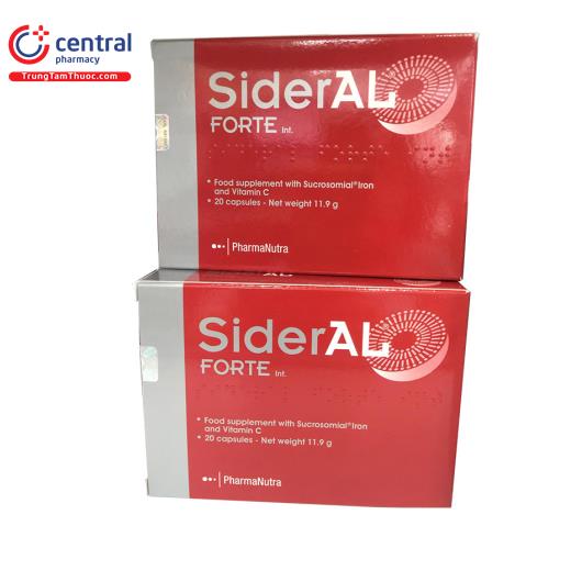 [CHÍNH HÃNG] Thuốc SiderAL Forte Int bổ sung sắt, hỗ trợ tạo máu