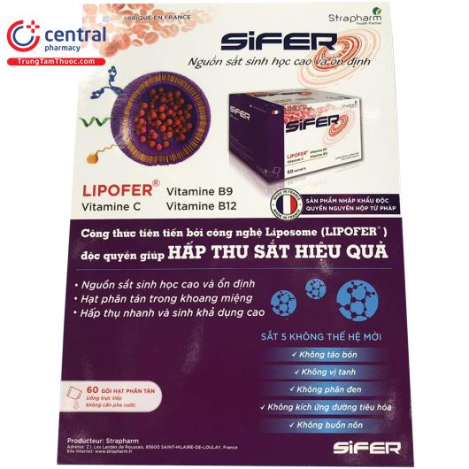 [CHÍNH HÃNG] Thuốc Sifer hỗ trợ điều trị thiếu máu cho mọi đối tượng