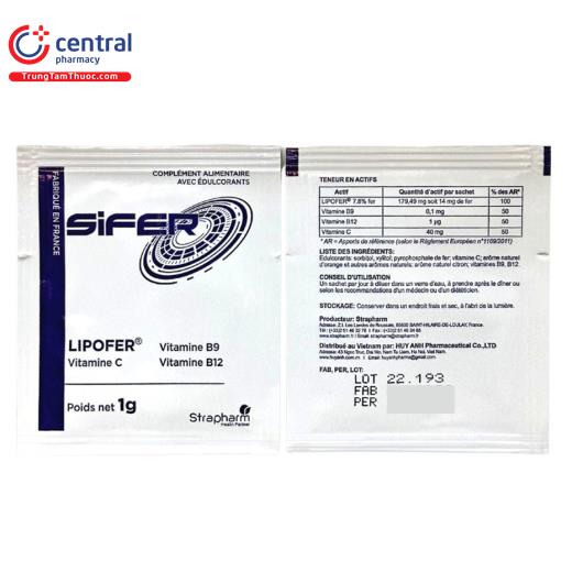 [CHÍNH HÃNG] Thuốc Sifer hỗ trợ điều trị thiếu máu cho mọi đối tượng