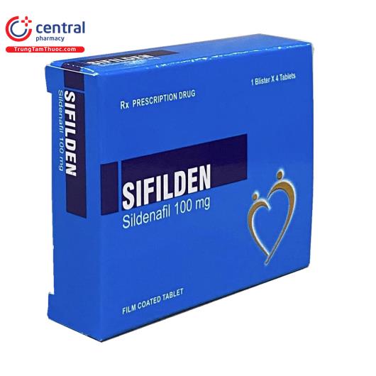Thuốc Sifilden 100mg - điều trị rối loạn dương cương đối với nam giới