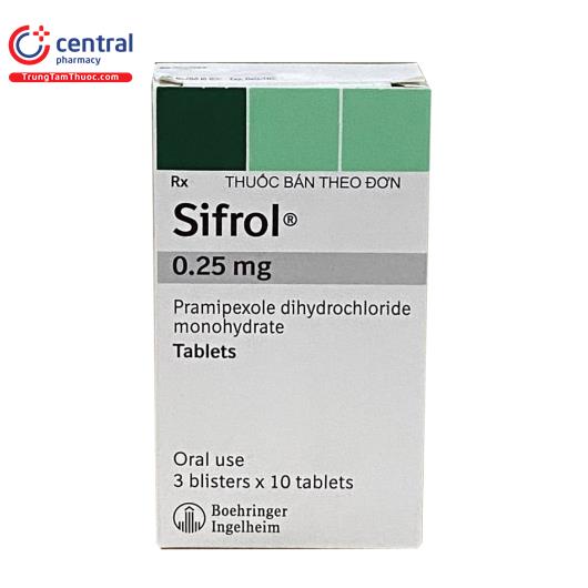 Thuốc Sifrol 0,250mg (Hộp 30V) - thuốc điều trị bệnh Parkinson