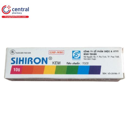 Kem bôi da Sihiron tuýp 10g: Công dụng - Chỉ định và Cách dùng