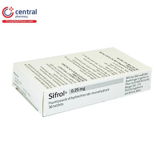 Thuốc Sifrol 0,250mg (Hộp 30V) - thuốc điều trị bệnh Parkinson