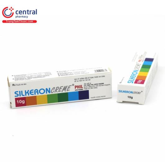 Thuốc Silkeron Creme 10g điều trị viêm da, eczema