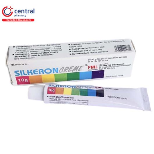 Thuốc Silkeron Creme 10g điều trị viêm da, eczema