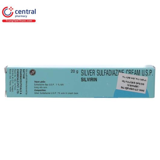 [CHÍNH HÃNG] Thuốc Silvirin 20g phòng, điều trị nhiễm trùng vết bỏng