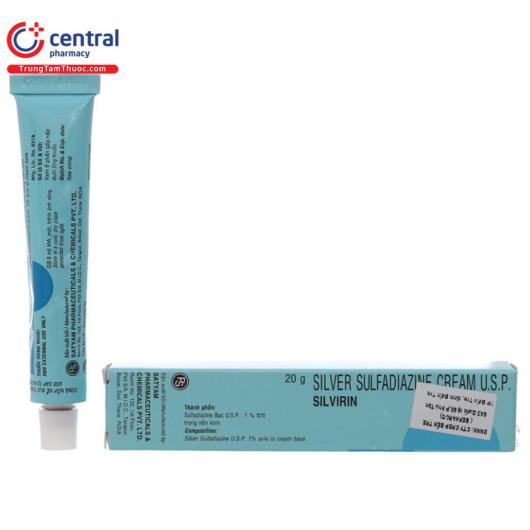 [CHÍNH HÃNG] Thuốc Silvirin 20g phòng, điều trị nhiễm trùng vết bỏng