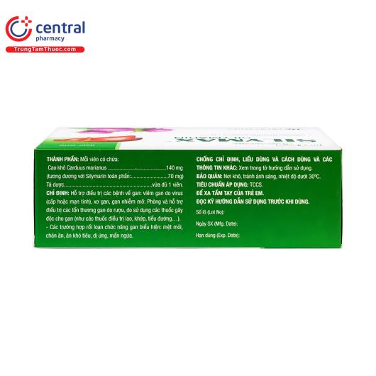 [CHÍNH HÃNG] Thuốc Silymax Silymarin 70mg bảo vệ chức năng gan