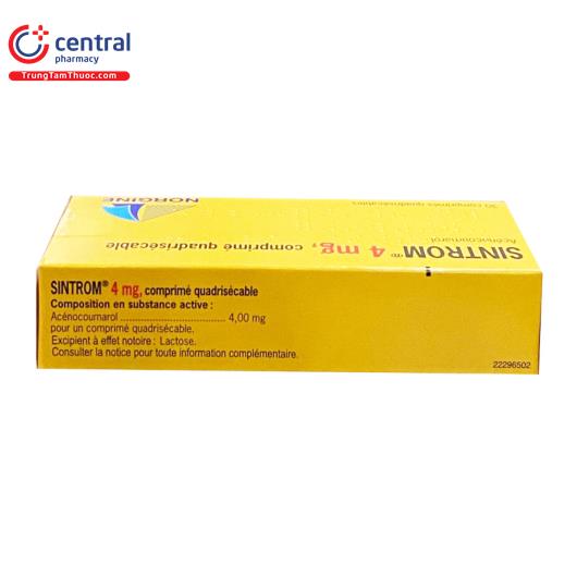 [CHÍNH HÃNG] Thuốc Sintrom 4 Novartis - dự phòng huyết khối tắc mạch