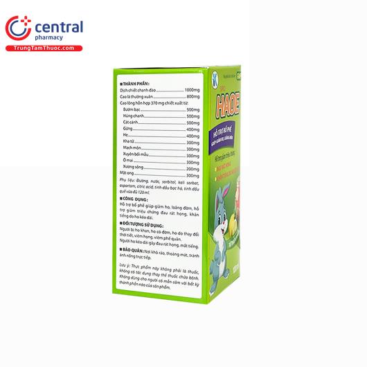 [CHÍNH HÃNG] SIRO HAOE xua tan cơn ho, long đờm hiệu qủa