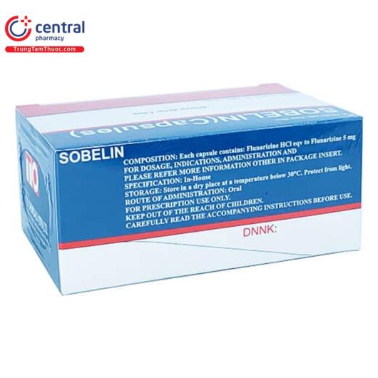Thuốc Sobelin 5mg - Thuốc trị đau nửa đầu, chóng mặt tiền đình