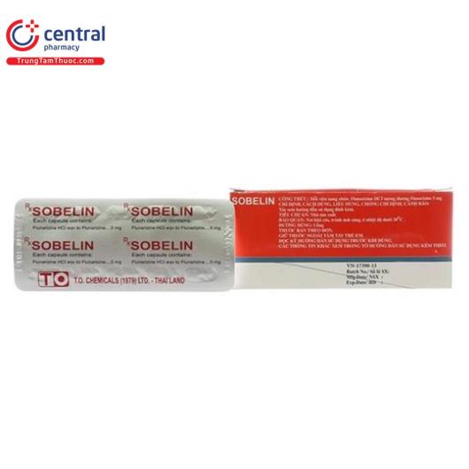 Thuốc Sobelin 5mg - Thuốc trị đau nửa đầu, chóng mặt tiền đình
