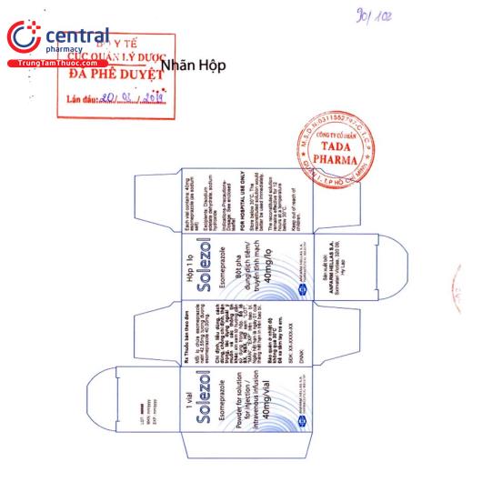 [CHÍNH HÃNG] Thuốc Solezol điều trị viêm loét dạ dày