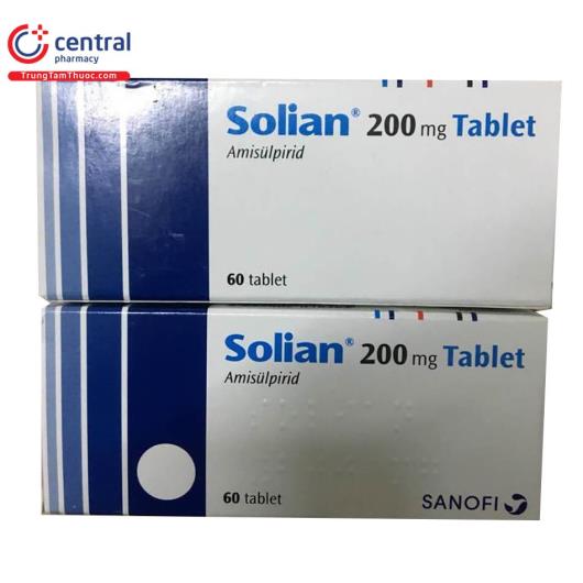 Thuốc Solian 200mg Tablet điều trị rối loạn tâm thần phân liệt