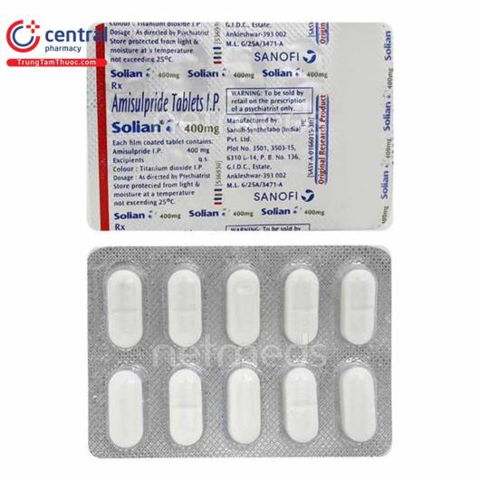 Thuốc Solian 400mg: Cách dùng-liều dùng, lưu ý khi sử dụng