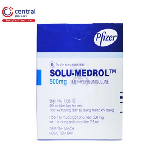 Thuốc Solu-medrol 500mg - Rối loạn thấp khớp, viêm da tróc vảy