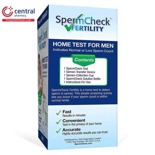 [CHÍNH HÃNG] Que test tinh trùng Spermcheck Fertility Home Test Kit For Men