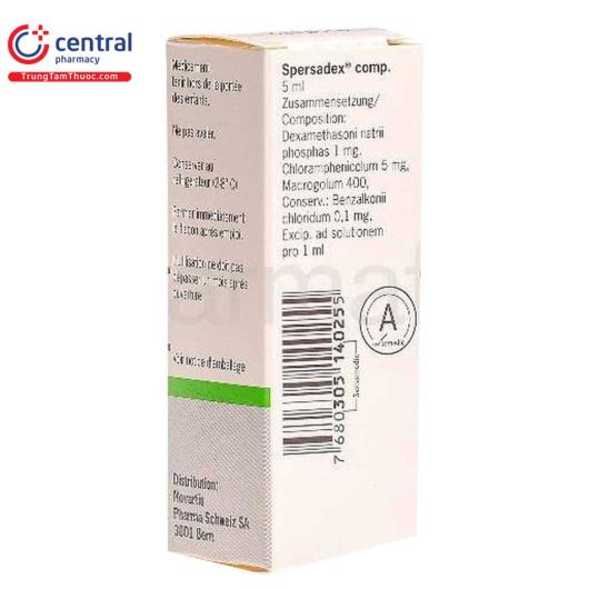 Thuốc Spersadex comp: tác dụng, chỉ định, cách dùng thuốc hiệu quả