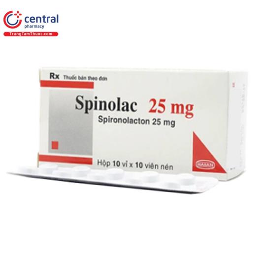 Thuốc lợi tiểu Spinolac 25mg: Cách dùng, lưu ý khi sử dụng