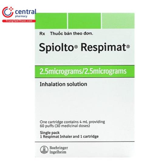 Thuốc xịt khí dung Spiolto Respimat: điều trị giãn phế quản hiệu quả
