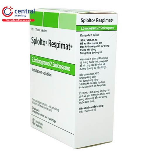 Thuốc xịt khí dung Spiolto Respimat: điều trị giãn phế quản hiệu quả