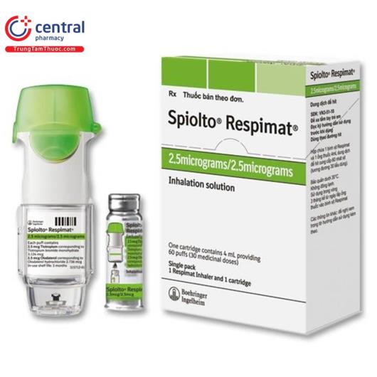 Thuốc xịt khí dung Spiolto Respimat: điều trị giãn phế quản hiệu quả