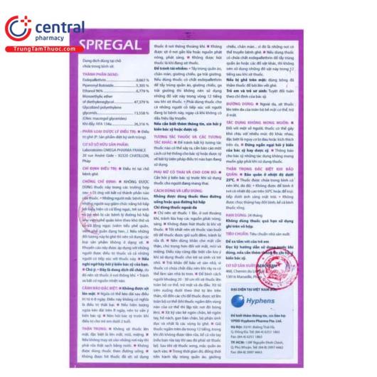 [CHÍNH HÃNG] Thuốc Spregal: công dụng, liều dùng, chú ý khi sử dụng