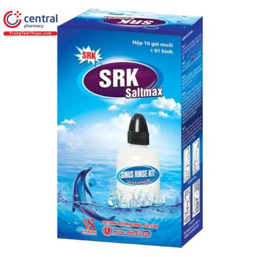 [CHÍNH HÃNG] Bình rửa mũi Srk Saltmax giúp sạch mũi và đường hô hấp