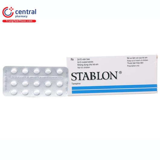 Thuốc Stablon (Tianeptine sodium 12,5mg): tác dụng, chỉ định, giá bán
