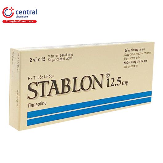 Thuốc Stablon (Tianeptine sodium 12,5mg): tác dụng, chỉ định, giá bán