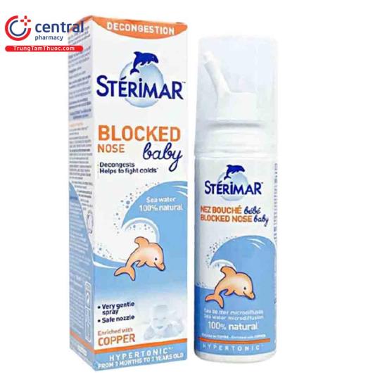Thuốc xịt mũi Sterimar Blocked Nose Baby cách dùng và giá bán?