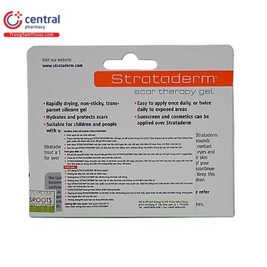 Thuốc trị sẹo Strataderm 10g: công dụng, cách dùng và giá bán
