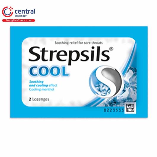 [CHÍNH HÃNG] Viên ngậm Strepsils Cool (100 viên) trị ho, đau họng