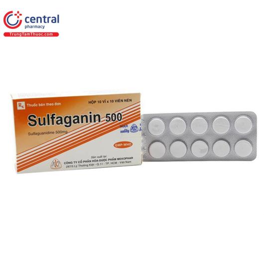 Thuốc Sulfaganin 500 trị viêm dạ dày-ruột: Liều dùng, Cách dùng