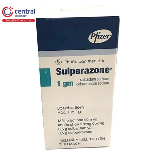 [CHÍNH HÃNG] Thuốc Sulperazone 1gm: điều trị nhiễm khuẩn hiệu quả