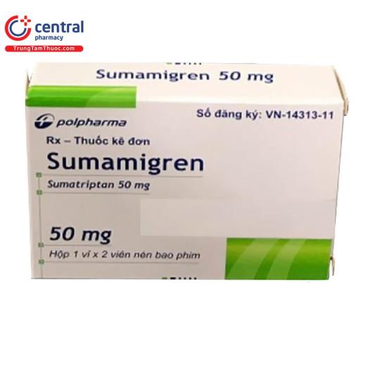 [CHÍNH HÃNG] Thuốc Sumamigren 50mg: Điều trị đau nửa đầu hiệu quả
