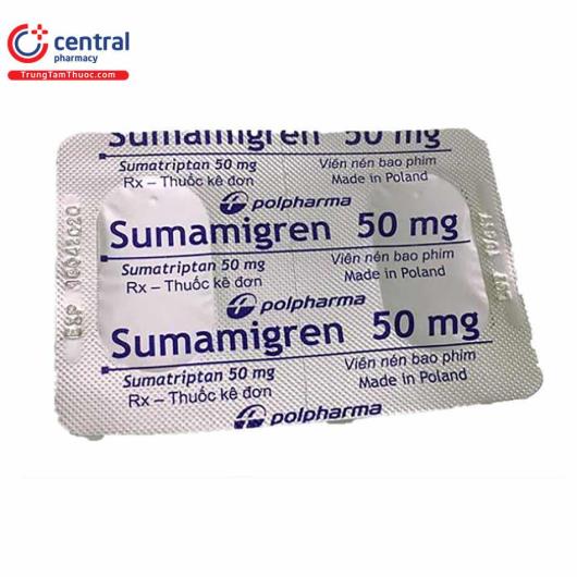[CHÍNH HÃNG] Thuốc Sumamigren 50mg: Điều trị đau nửa đầu hiệu quả