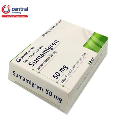 [CHÍNH HÃNG] Thuốc Sumamigren 50mg: Điều trị đau nửa đầu hiệu quả