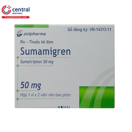 [CHÍNH HÃNG] Thuốc Sumamigren 50mg: Điều trị đau nửa đầu hiệu quả