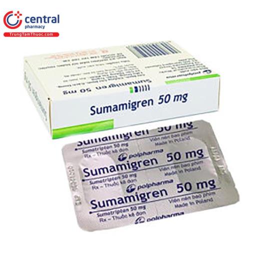 [CHÍNH HÃNG] Thuốc Sumamigren 50mg: Điều trị đau nửa đầu hiệu quả