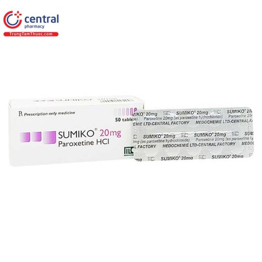 [CHÍNH HÃNG] Thuốc Sumiko 20mg điều trị rối loạn lo âu