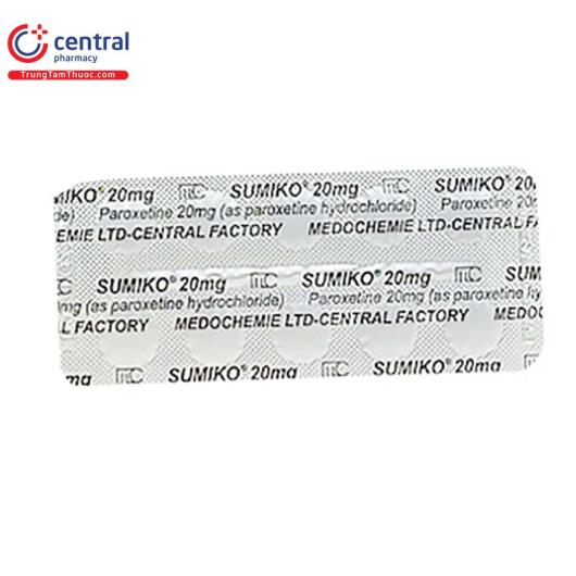 [CHÍNH HÃNG] Thuốc Sumiko 20mg điều trị rối loạn lo âu