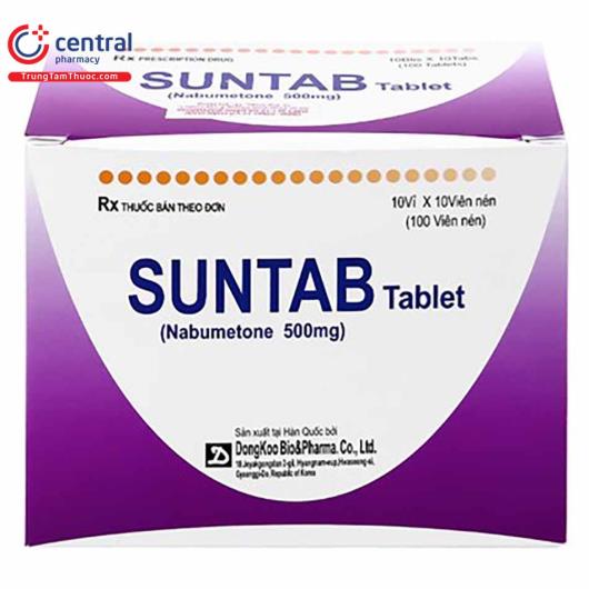 [CHÍNH HÃNG] Thuốc Suntab Tablet 500mg điều trị viêm xương khớp