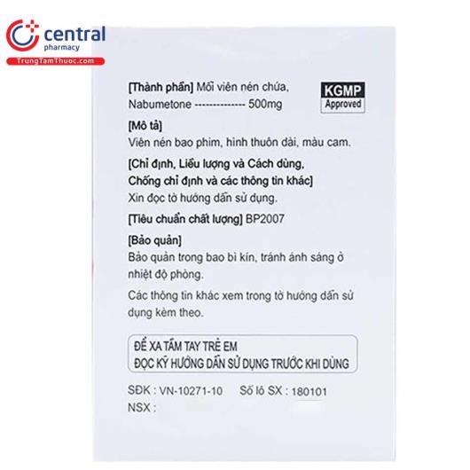 [CHÍNH HÃNG] Thuốc Suntab Tablet 500mg điều trị viêm xương khớp