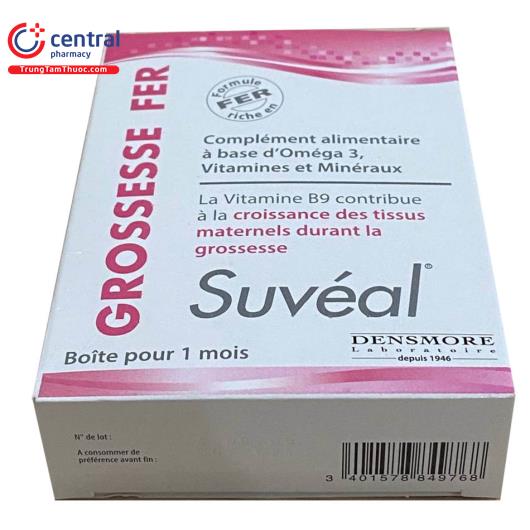 [CHÍNH HÃNG] Thuốc Suvéal Grossesse Fer - Dinh dưỡng cho bà bầu