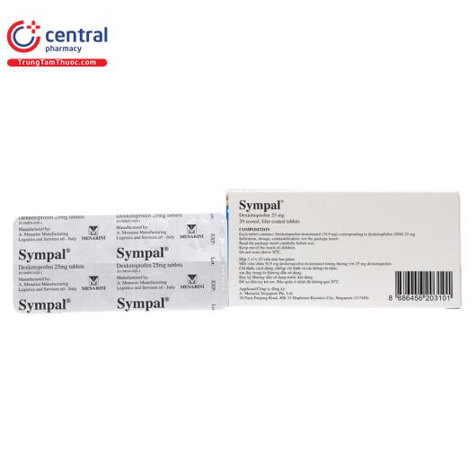 [CHÍNH HÃNG] Thuốc Sympal giúp giảm đau, chống viêm