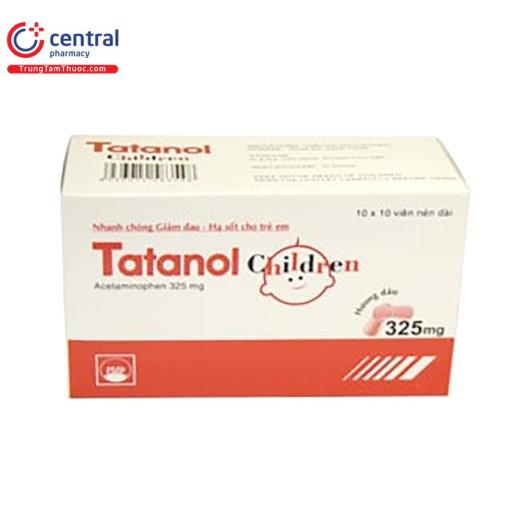 [CHÍNH HÃNG] Thuốc Tatanol Children: Viên giảm đau, hạ sốt cho trẻ