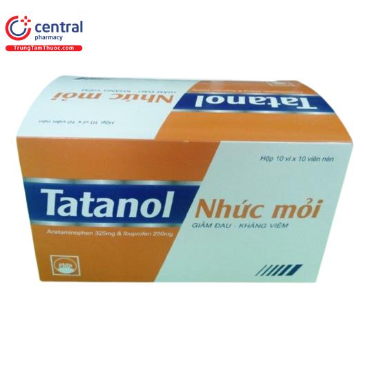Thuốc Tatanol Nhức Mỏi giảm đau cơ xương mức độ nhẹ, trung bình